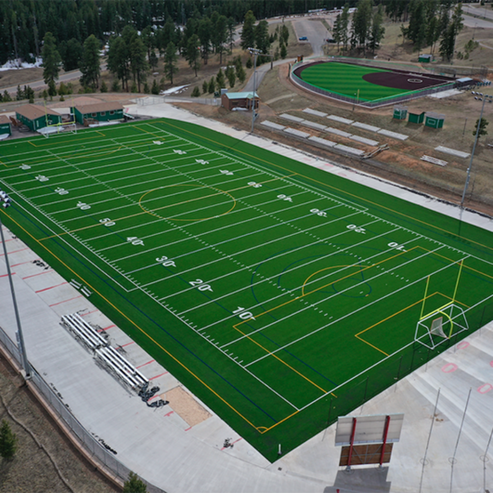 Synthetic turf for multi-sport fields and football fields